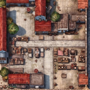 10 Market Battle Maps, Dnd Battlemap, Pathfinder, D&D, Battlemap ...