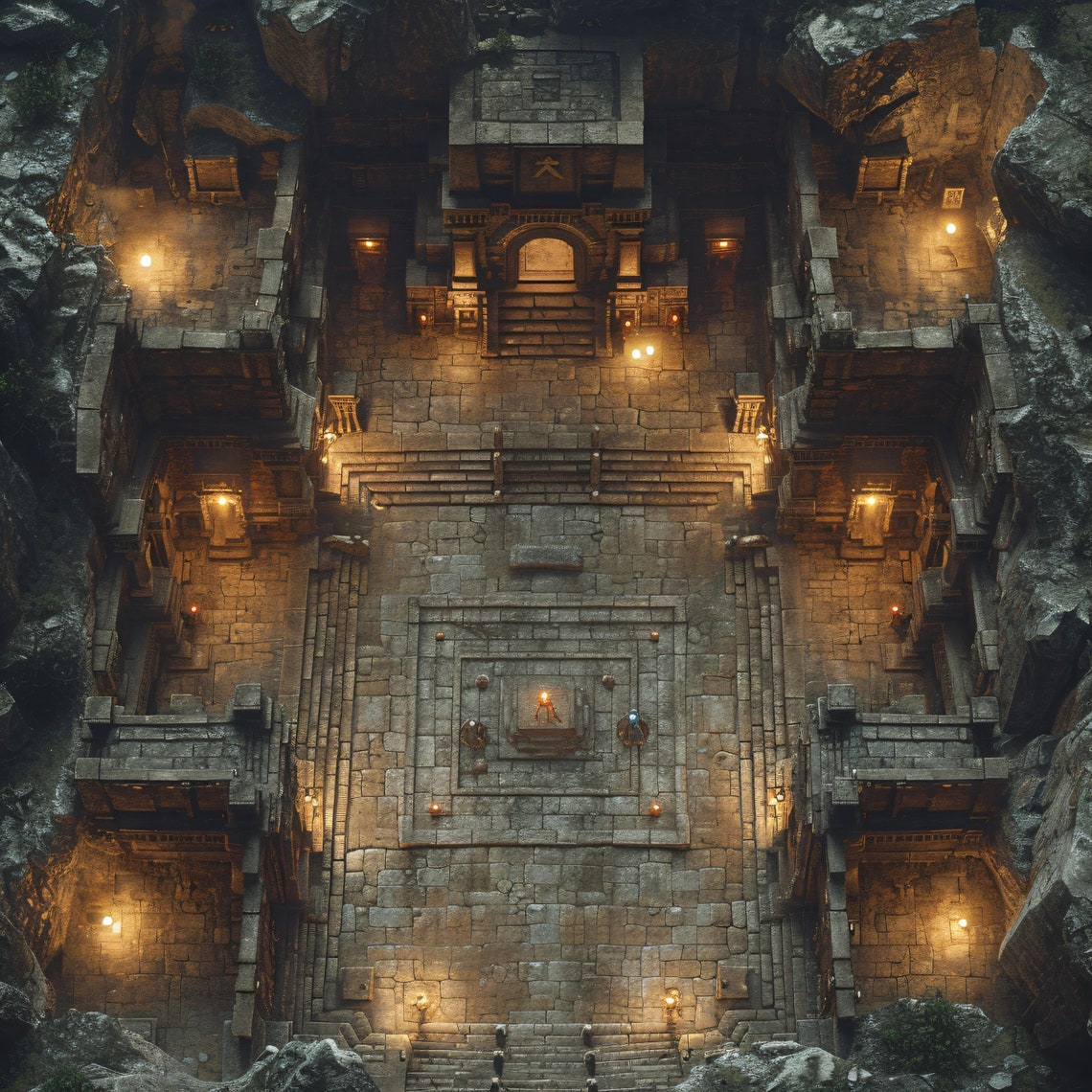 10 Underground Ruins Maps, Pathfinder, D&D, Battlemap, Dungeons and ...