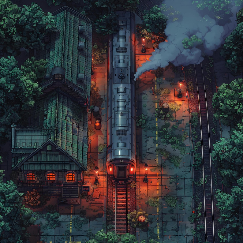 10 Gridless Cyberpunk Transport Battlemaps | VTT Pack for Shadowrun ...