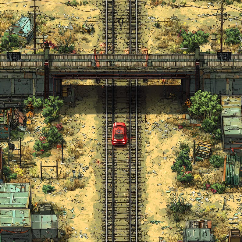 10 Cyberpunk Train / Railroad Battlemaps, Sci Fi, Dnd Battle Map, D&D ...