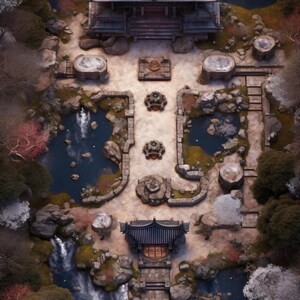 13 Dojo / Training Grounds Battle Maps, Pathfinder, D&D, Battlemap ...