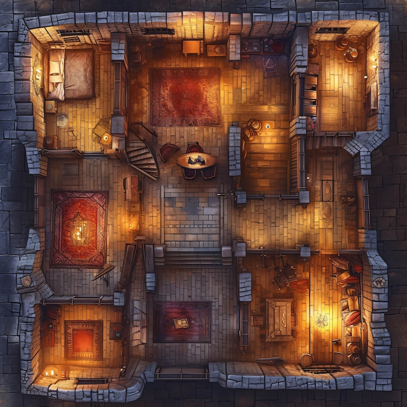 10 Opulent Castle Interior Battle Maps, Dnd Battle Map, Pathfinder, D&D, Battlemap, Roll20 ...