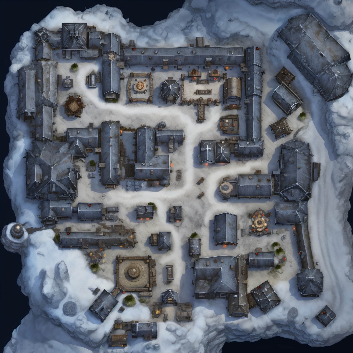 21 Mountain City Battlemaps, Dnd Battle Map, Pathfinder, Dungeons and ...