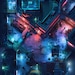 10 Cyberpunk Rooftop Battlemaps, Sci Fi, Dnd Battle Map, Cyberpunk, D&D ...