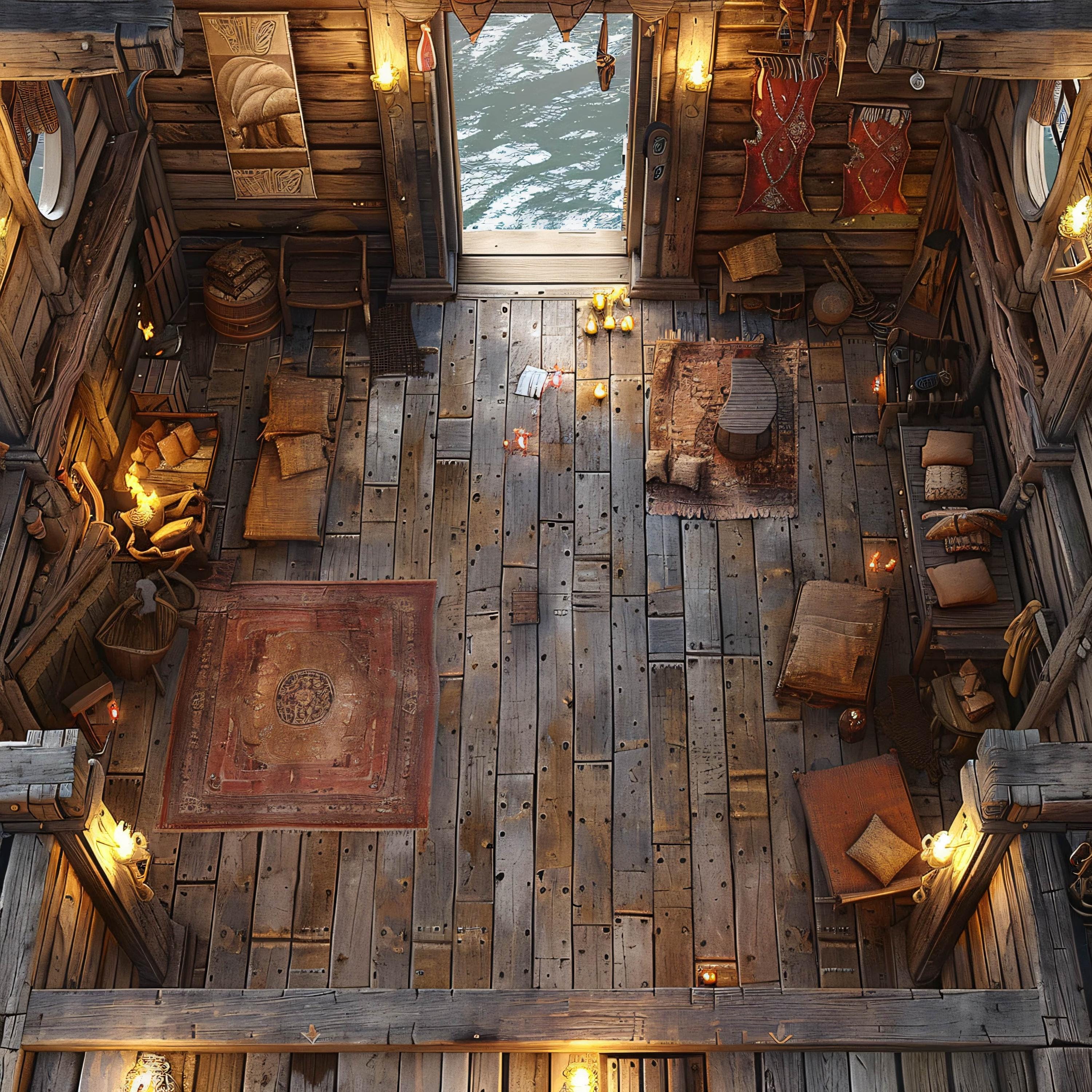 10 Pirate Battlemaps, Dnd Battle Map, Pathfinder, D&D, Battlemap ...