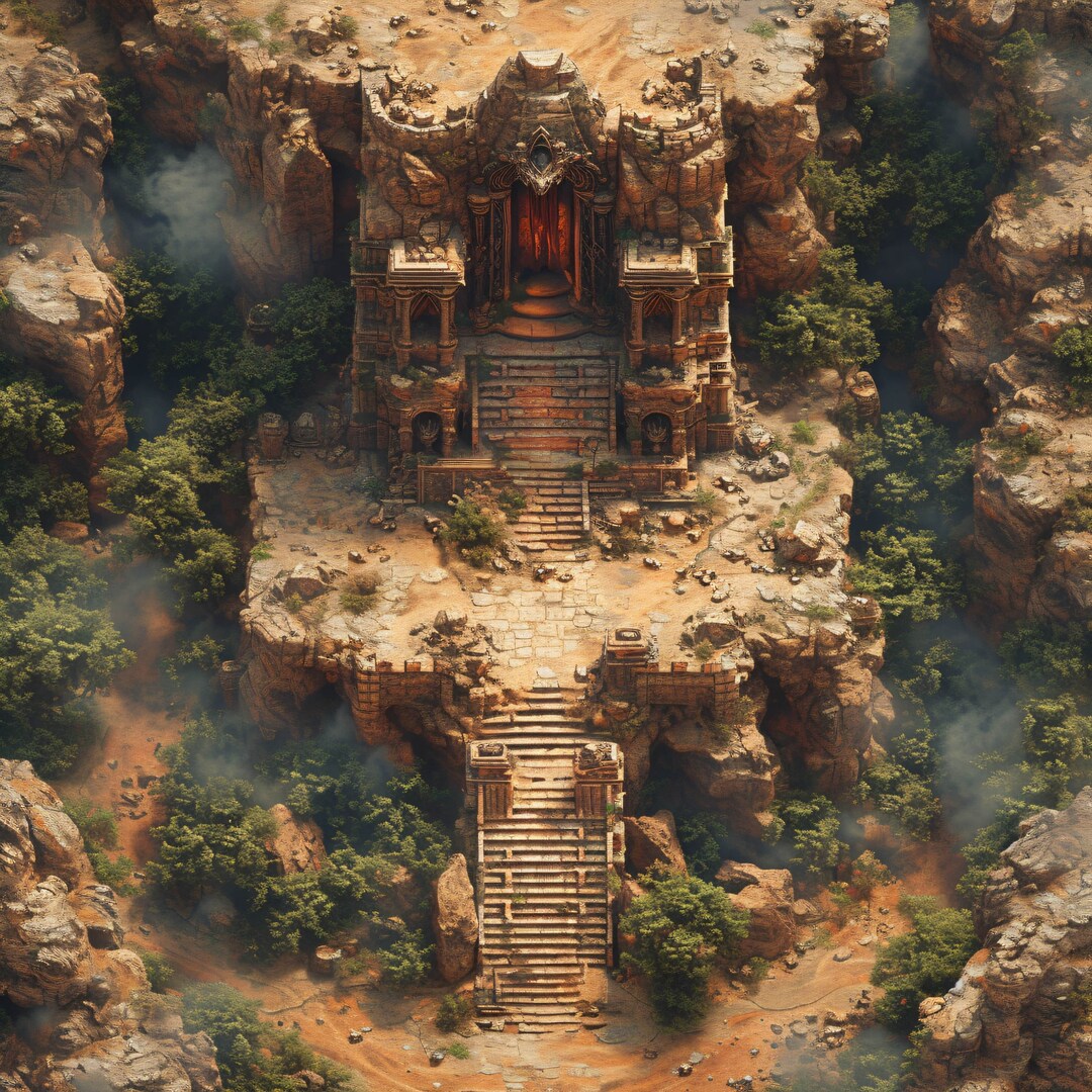 10 Hidden Temple Battle Maps, Dnd, Pathfinder, D&D, Battlemap, Dungeons ...