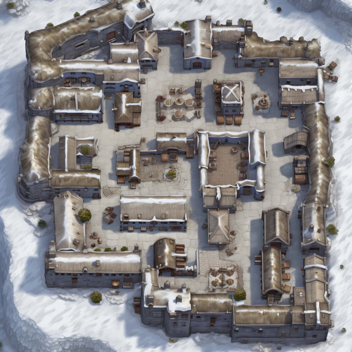 21 Mountain City Battlemaps, Dnd Battle Map, Pathfinder, Dungeons and ...