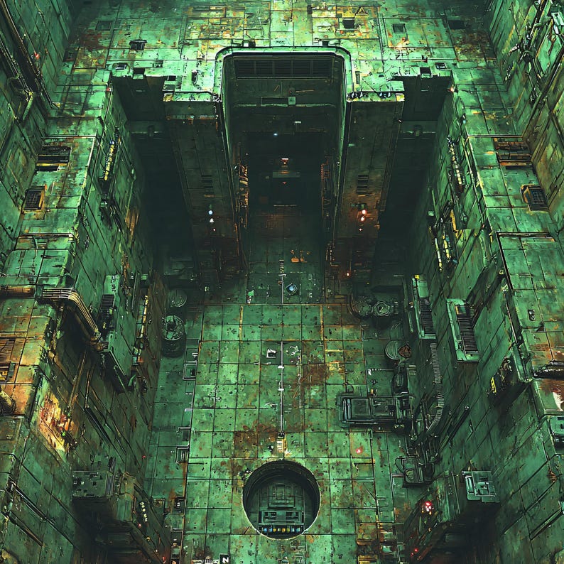 10 Cyberpunk Cavern Battlemaps, Sci Fi, Cyberpunk, Battle Map, D&D ...