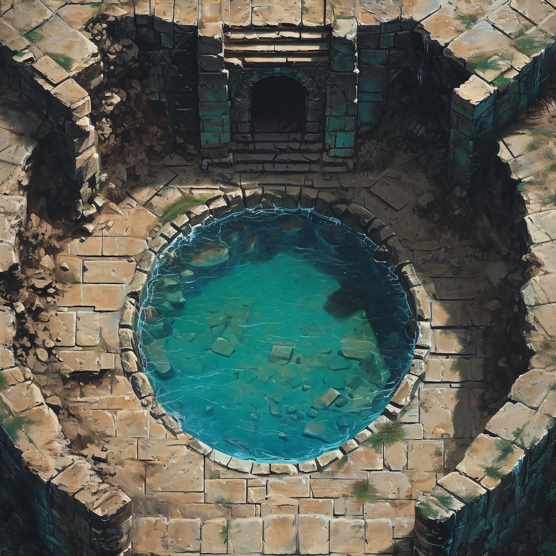 20 Lost Temple/city Battle Maps, Dnd Battle Map, Pathfinder, D&D ...