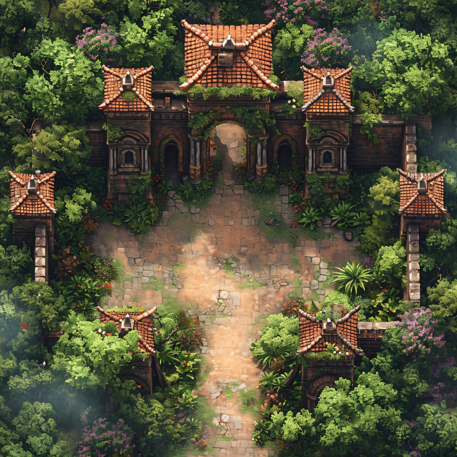 20 Lost Temple/city Battle Maps, Dnd Battle Map, Pathfinder, D&D ...