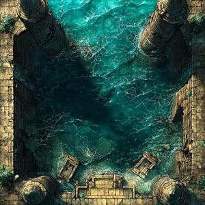 10 Flood Battlemaps, Dnd Battle Map, Pathfinder, D&D, Battlemap ...