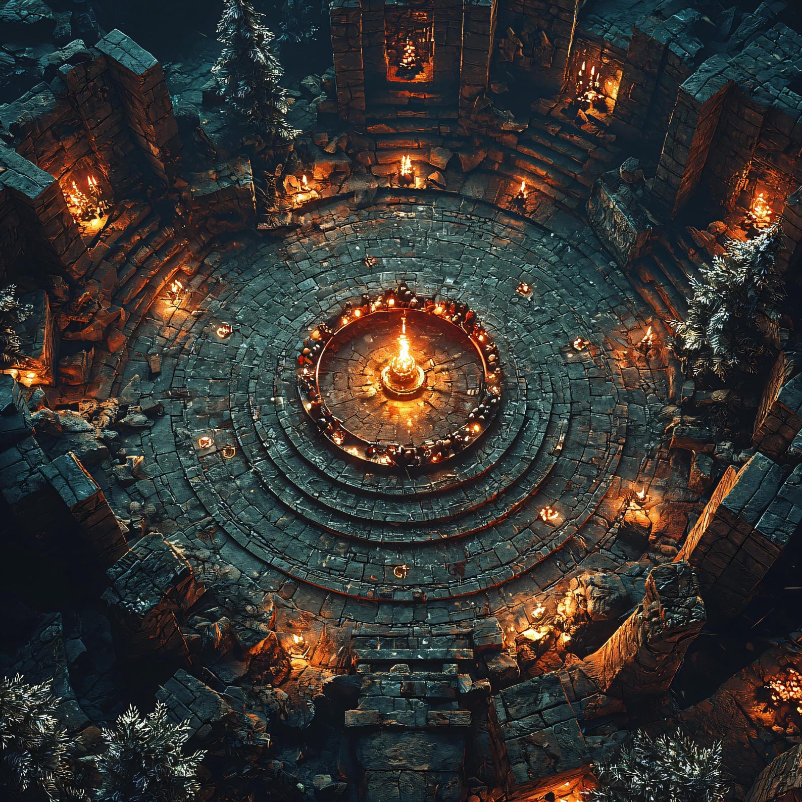 10 More Christmas / Holiday Battle Maps, Pathfinder, D&D, Dungeons and ...