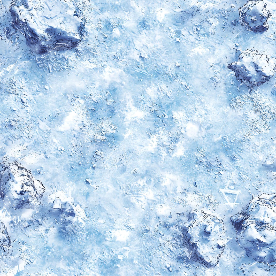 10 Gridless Frozen Landscape Battle Maps | VTT Pack for Dnd, Pathfinder ...
