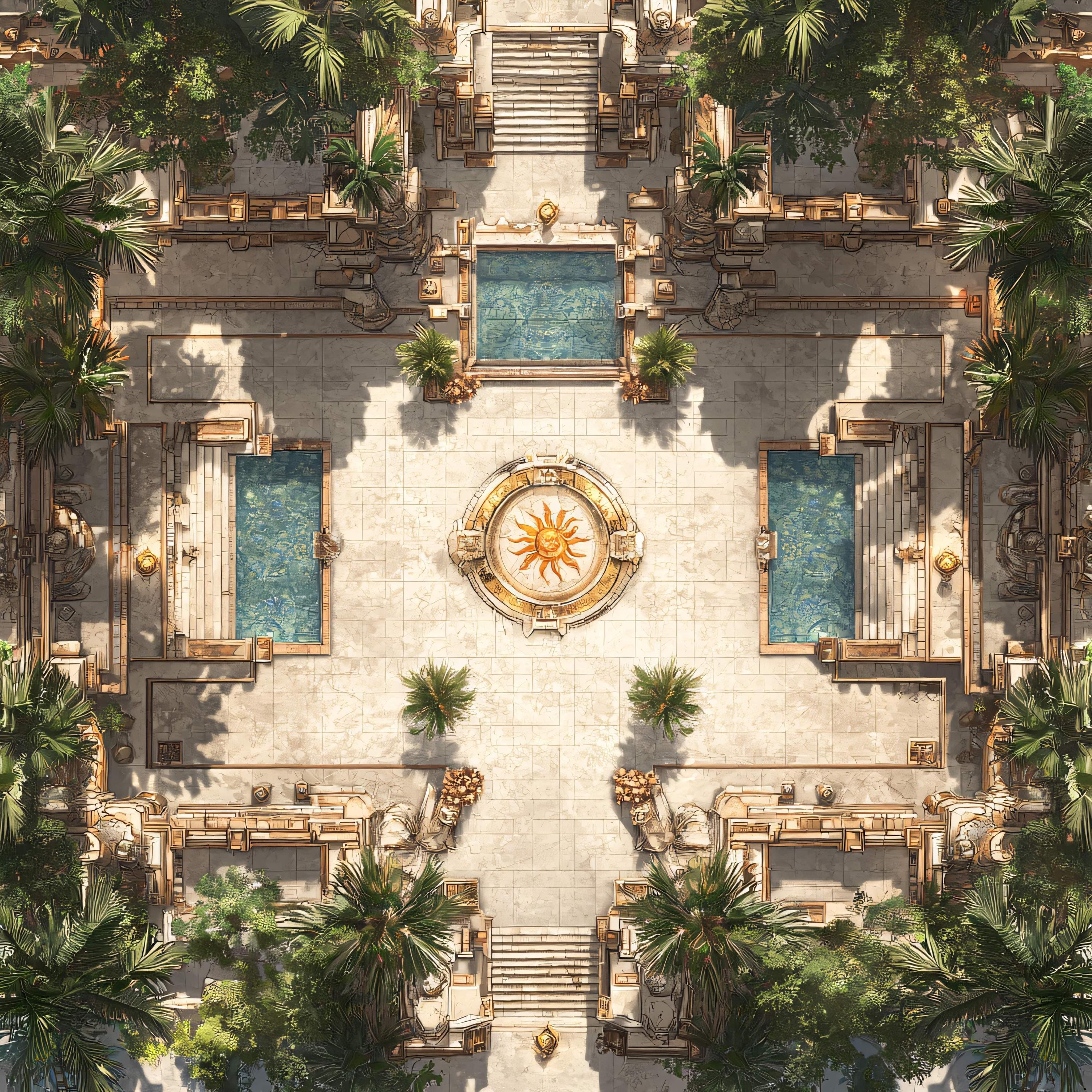 10 Desert City Battle Maps, Dnd Battle Map, Pathfinder, D&D, Battlemap ...