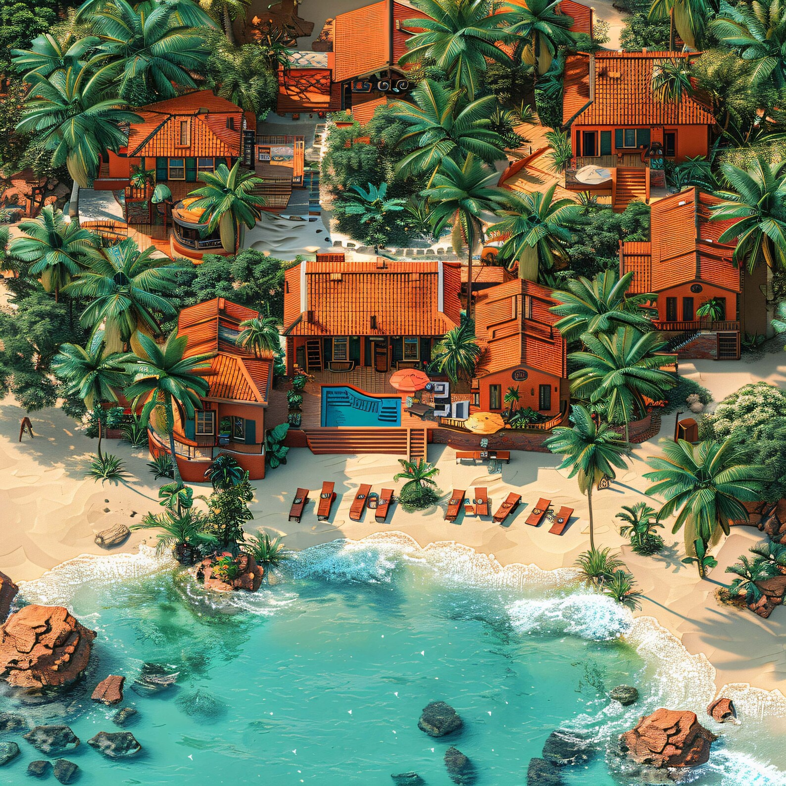 10 Beach Resort Maps, Pathfinder, D&D, Battlemap, Dungeons and Dragons ...