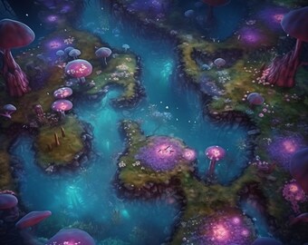 Underdark Trail Battle Map, Dnd Battle Map, D&D, Battlemap, Dungeons ...