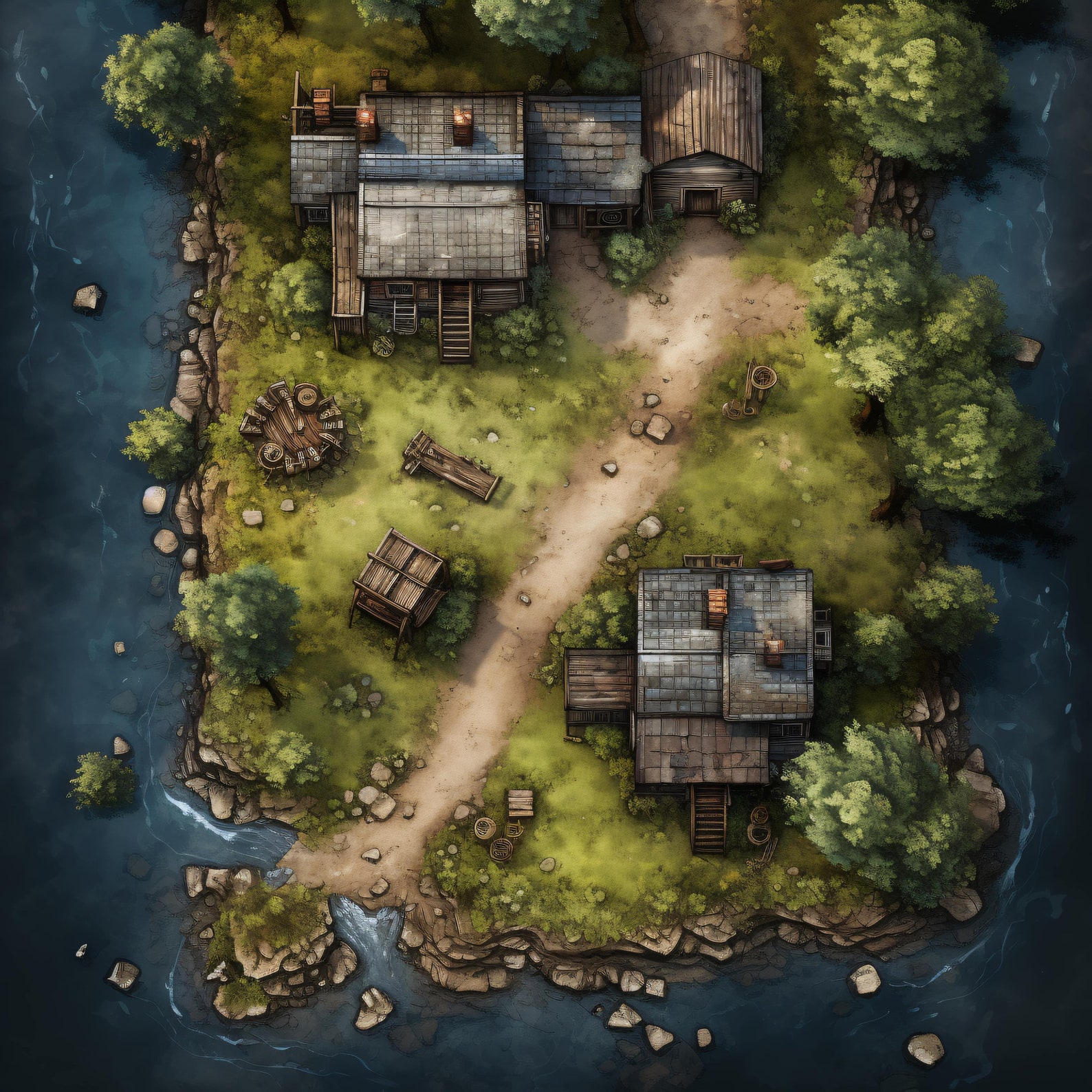 10 Outpost Battle Maps Dnd Battle Map Pathfinder D&D - Etsy Canada