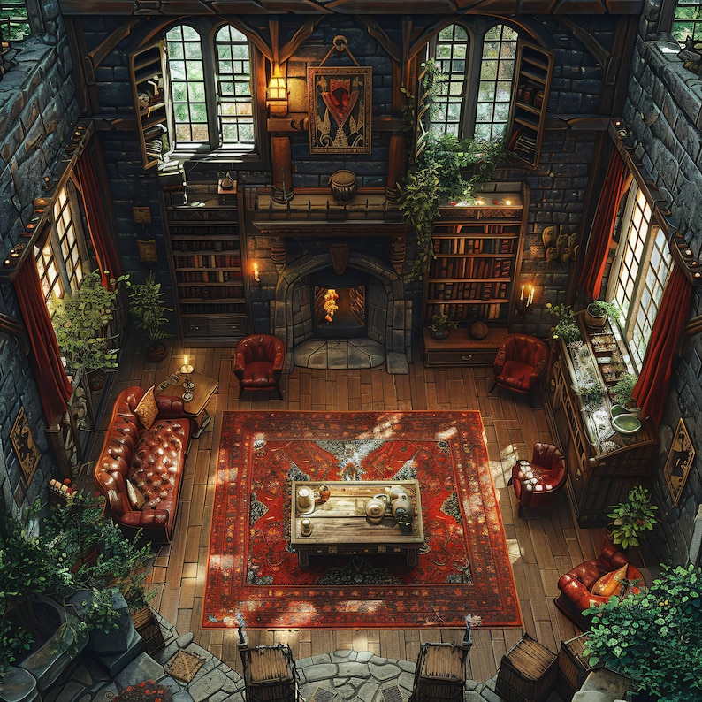 10 Villa/manor/estate Battle Maps, Dnd Battlemap, Pathfinder, D&D ...