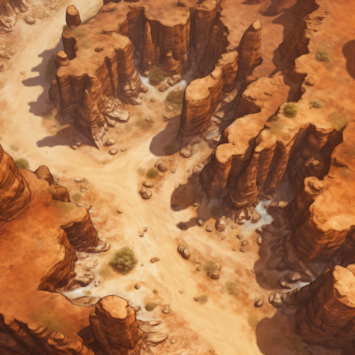 10 Desert Battle Maps, Dnd Battle Map, Pathfinder, D&D, Battlemap, Dungeons and Dragons, Roll20 ...