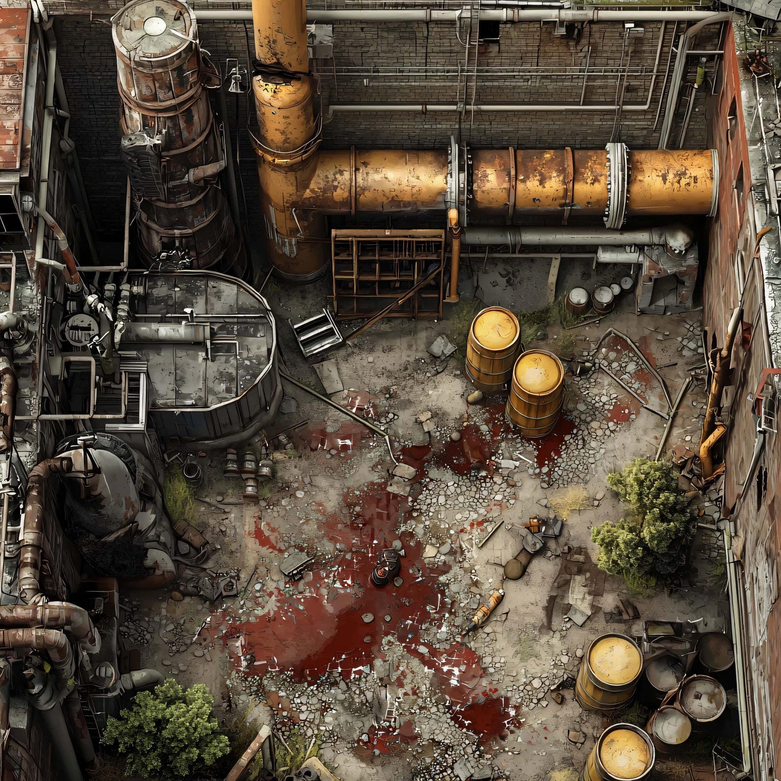 10 Cyberpunk Biohazard Battlemaps, Sci Fi, Dnd Battle Map, Cyberpunk, D ...