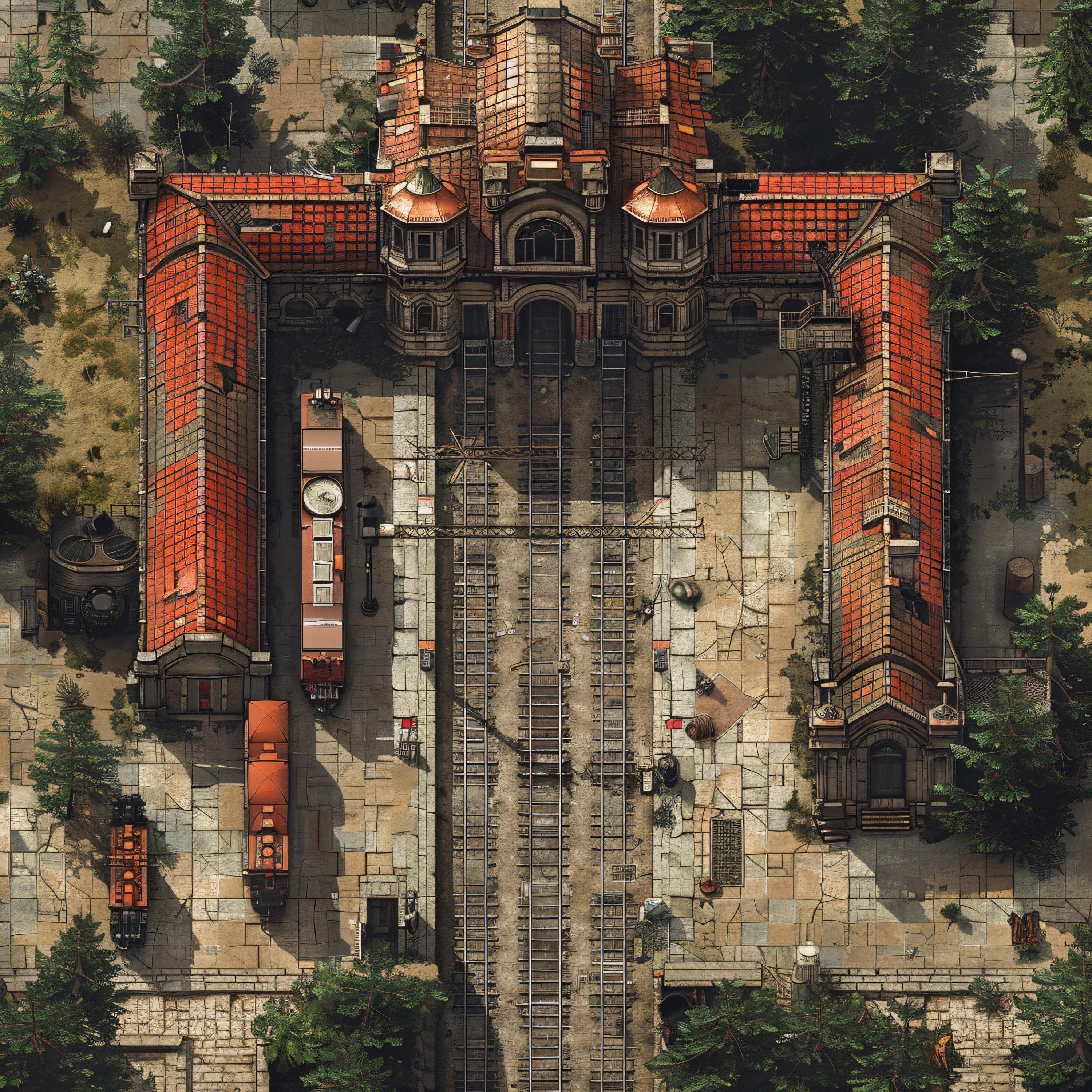 10 Cyberpunk Train / Railroad Battlemaps, Sci Fi, Dnd Battle Map, D&D ...