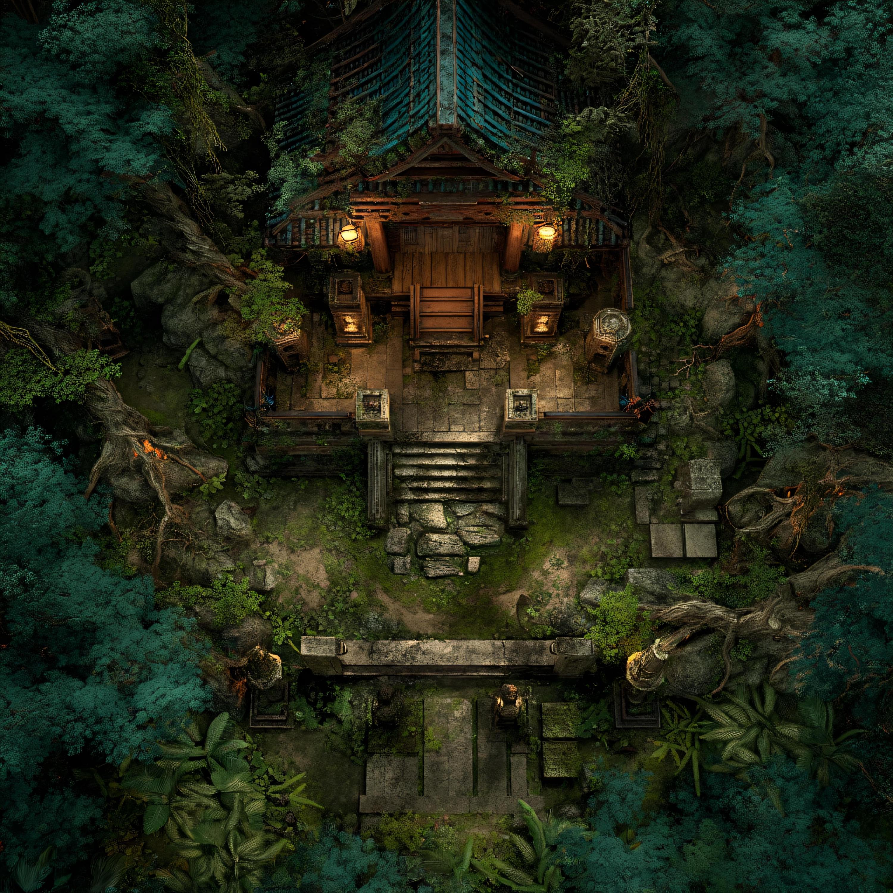 10 Gridless Forgotten Places Battle Maps | VTT Pack for Dnd, Pathfinder ...