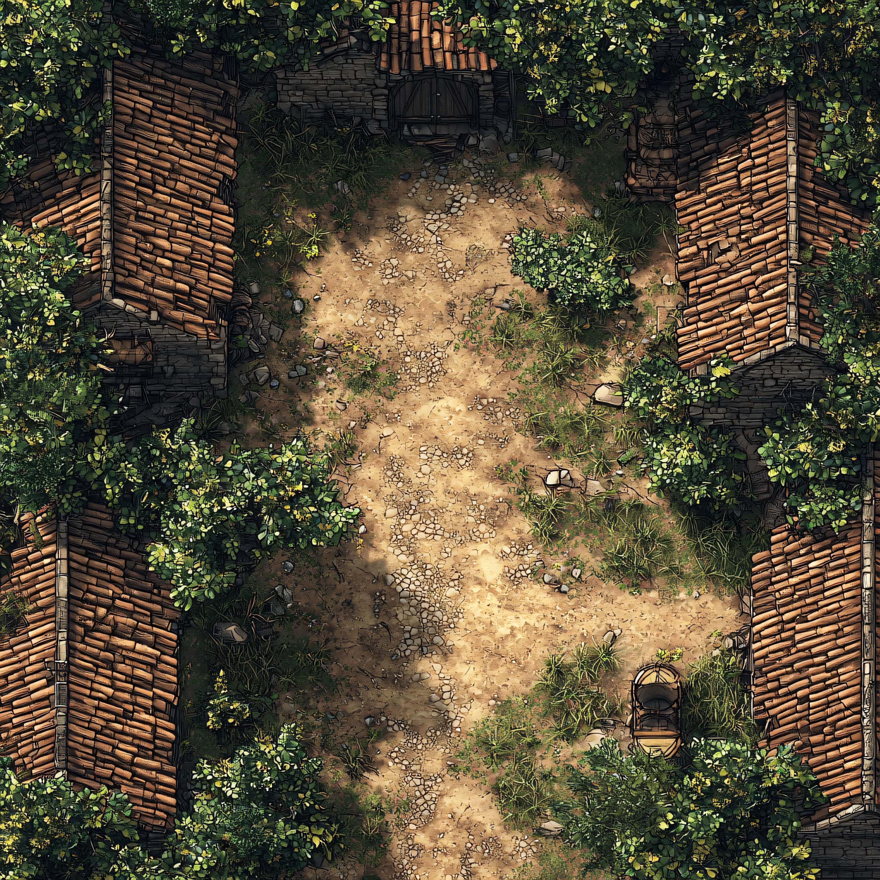 10 Haunted Village Battle Maps, Dnd, Pathfinder, D&D, Battlemap ...