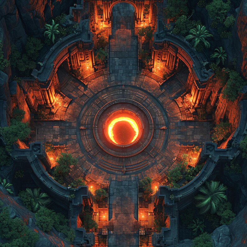 10 Gridless Dark Ritual Battle Maps | VTT Pack for Dnd, Pathfinder ...
