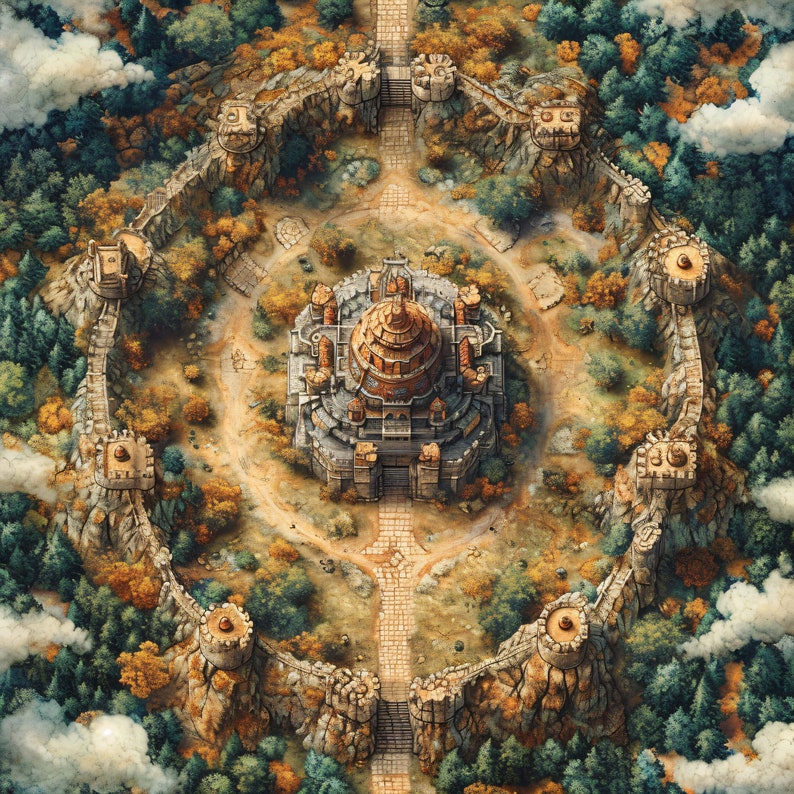 10 Oracle Temple Battle Maps, Dnd, Pathfinder, D&D, Battlemap, Dungeons ...