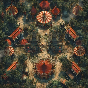 10 Carnival/circus Maps, Dnd Battle Map, Pathfinder,d&d, Battlemap ...