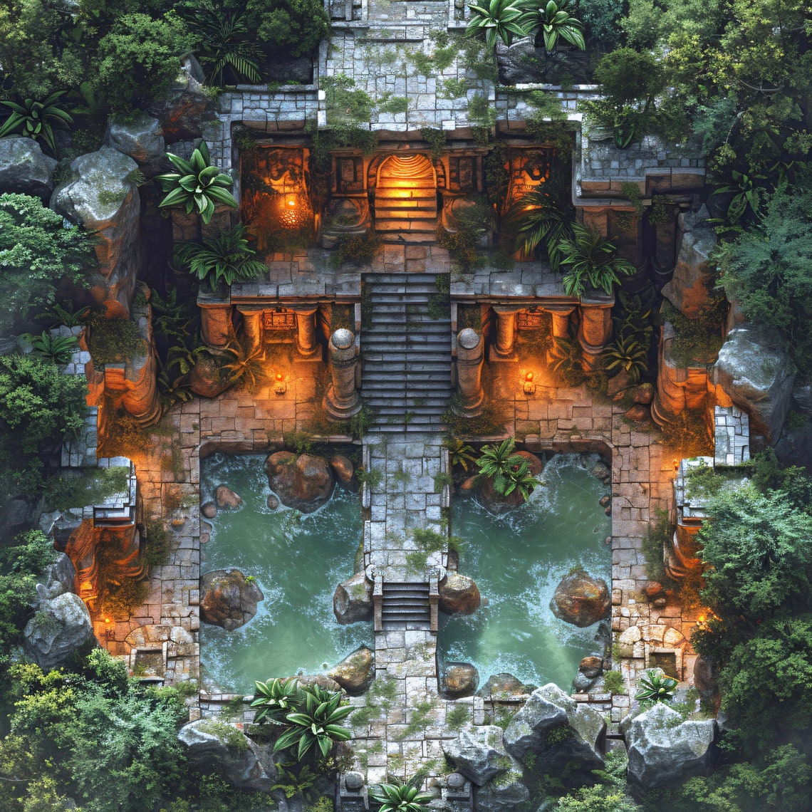 11 Water Temple Battle Maps, Golden Temple, Dnd Battle Map, Pathfinder ...