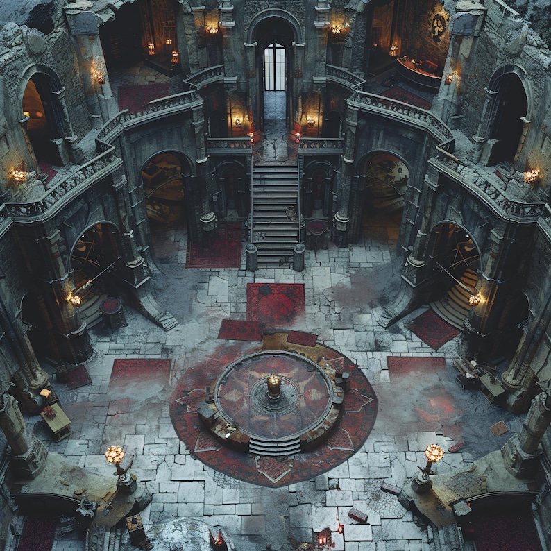 10 Gridless Mausoleum/tomb Battle Maps | VTT Pack for Dnd, Pathfinder ...