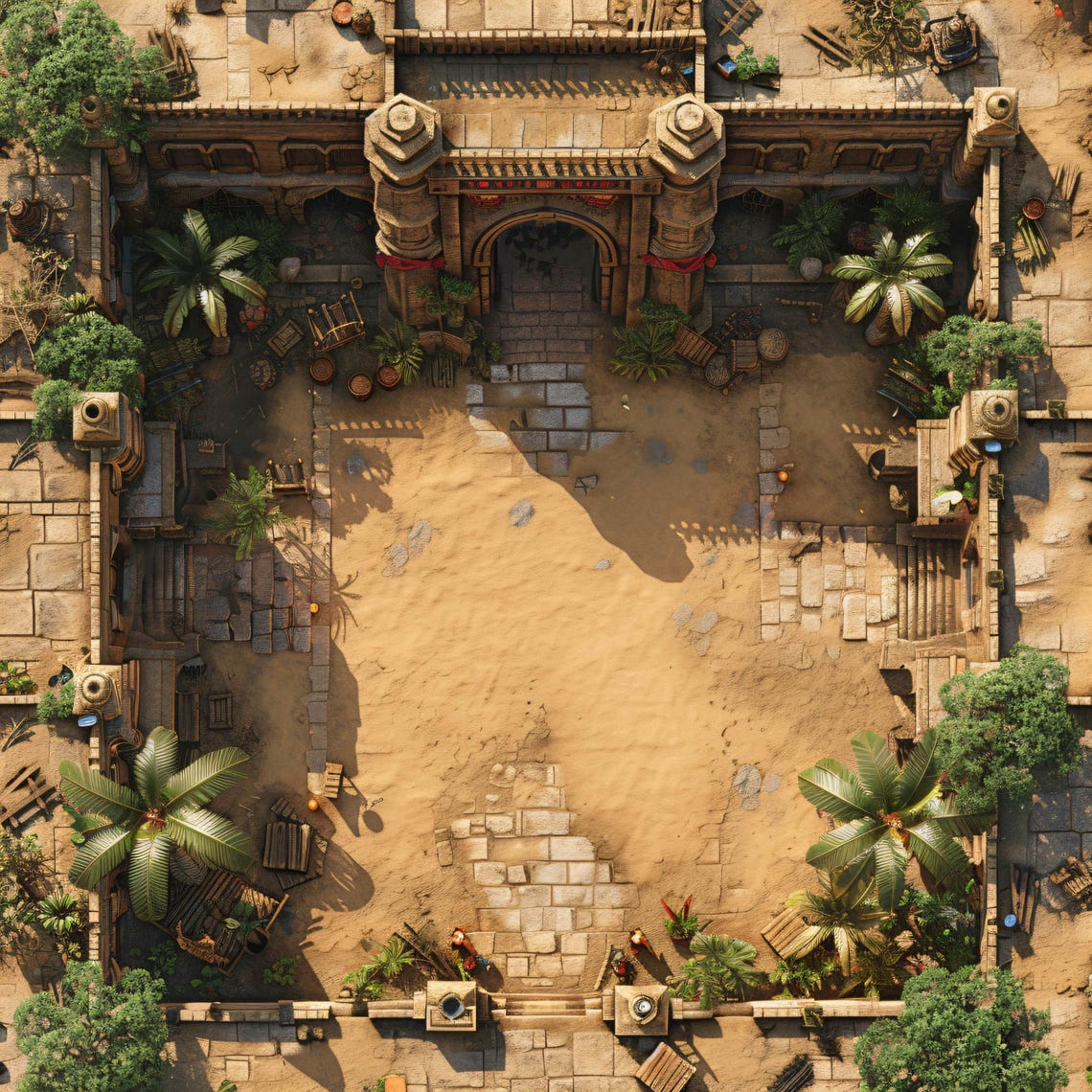 10 Badlands Town Battlemaps, Dnd Battle Map, Pathfinder, D&D, Battlemap ...