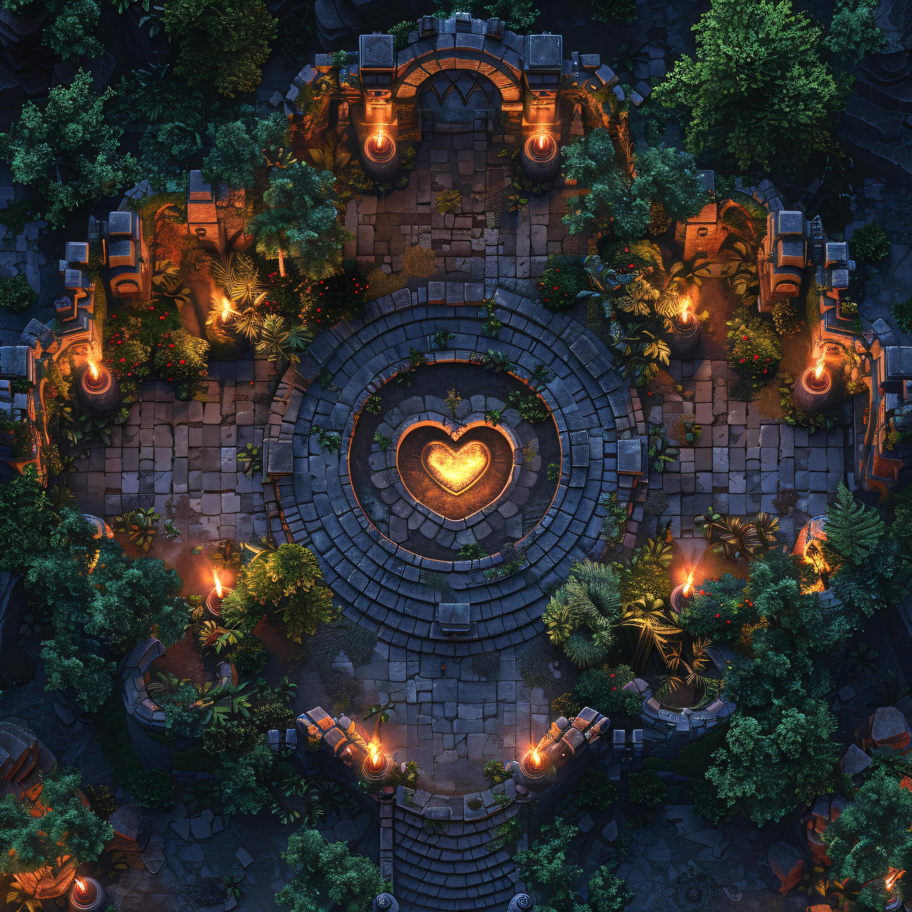 10 Wedding / Valentines Battle Maps, Battlemap, Pathfinder, D&D ...