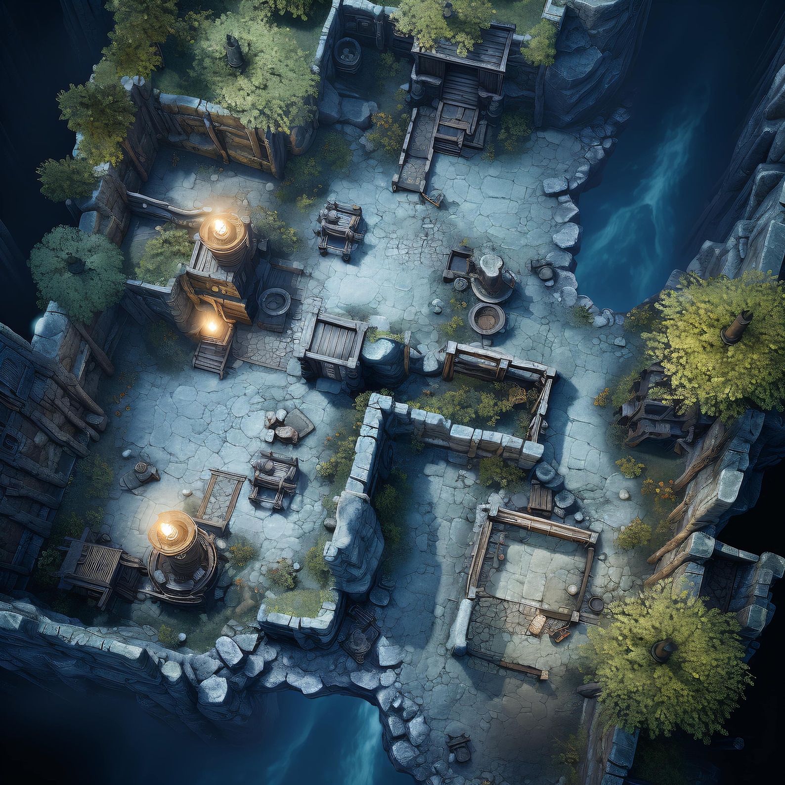 13 Castle Battle Maps, Dnd Battle Map, Pathfinder, D&D, Battlemap ...