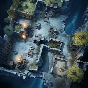 13 Castle Battle Maps, Dnd Battle Map, Pathfinder, D&D, Battlemap ...