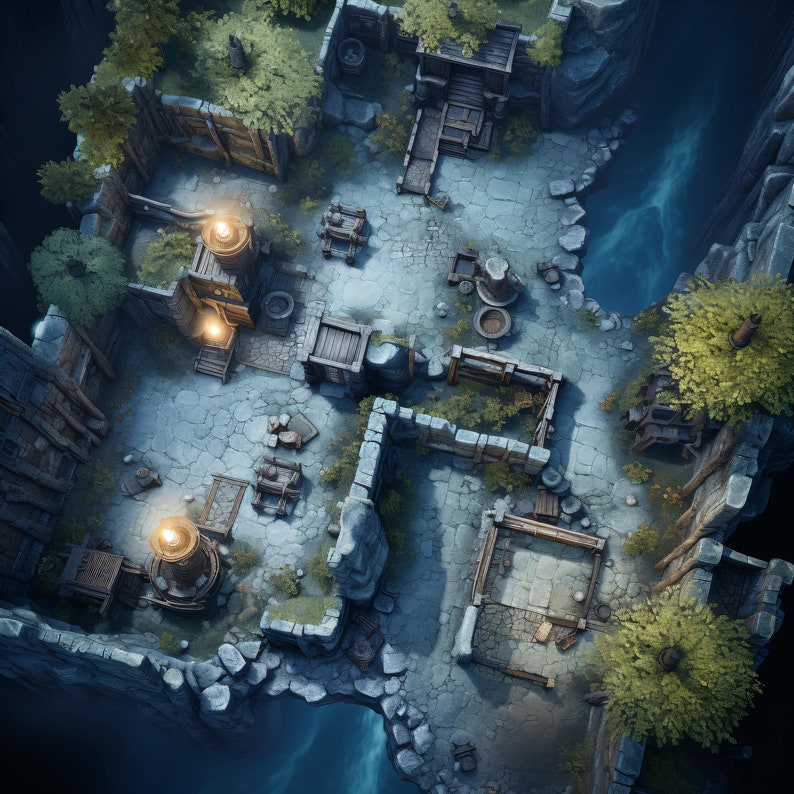 13 Castle Battle Maps, Dnd Battle Map, Pathfinder, D&D, Battlemap ...