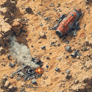 10 Cyberpunk Ship/spaceship Wreck Battlemaps, Sci Fi, Dnd Battle Map, D ...