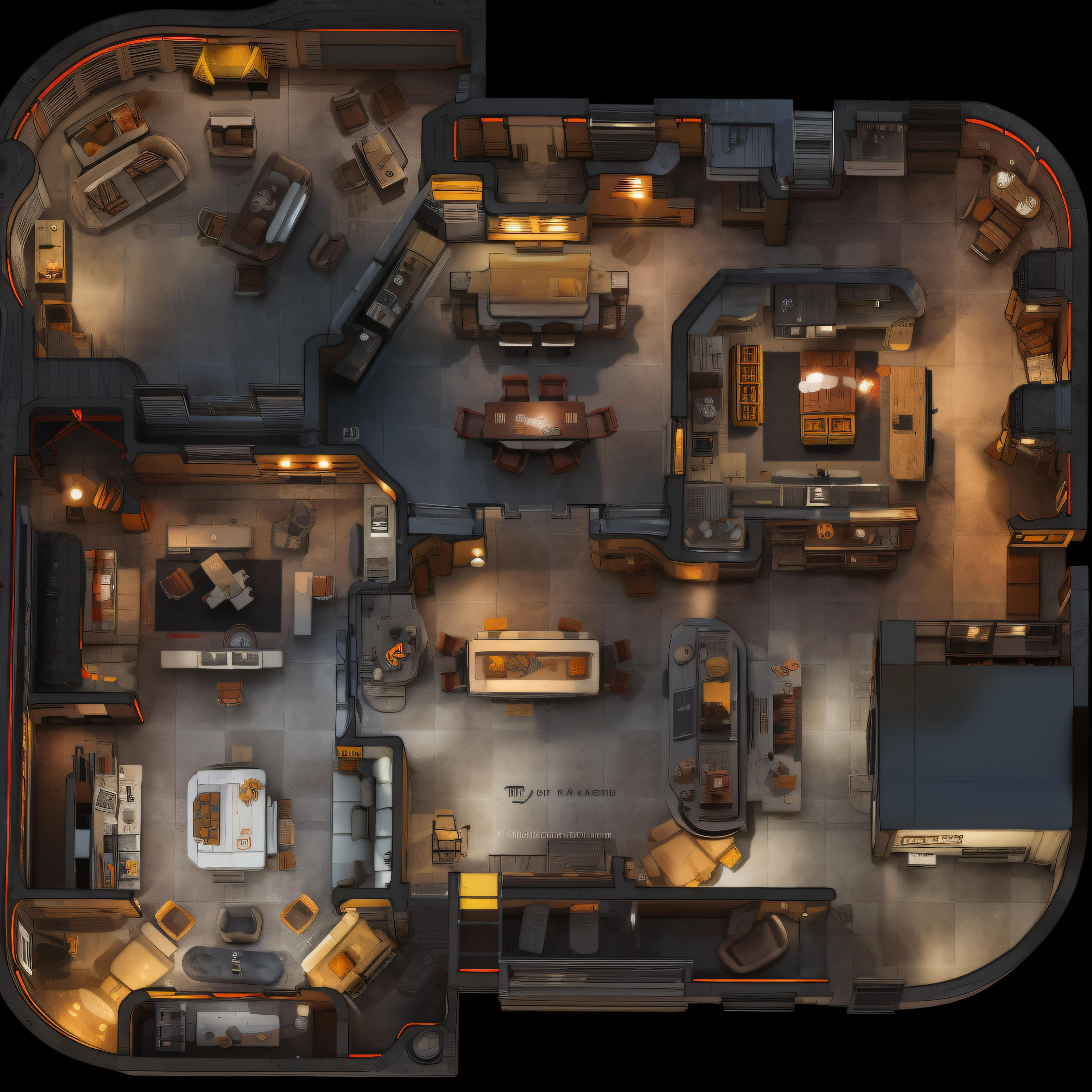 12 Cyberpunk Corpo Office Battlemaps Dnd Battle Map - Etsy