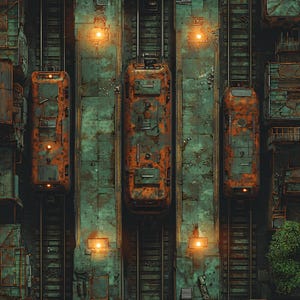 10 Gridless Cyberpunk Transport Battlemaps | VTT Pack for Shadowrun ...