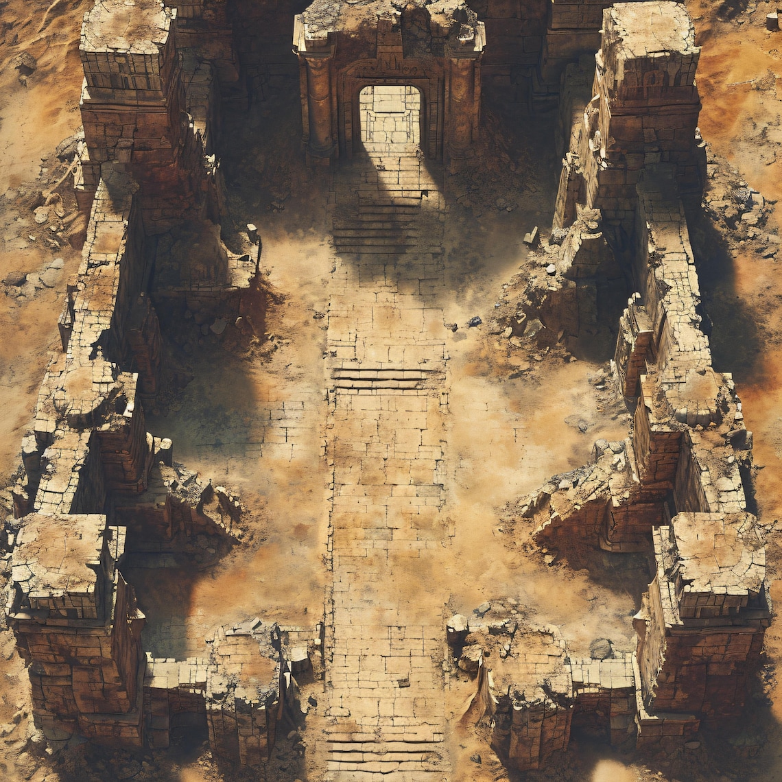 10 Archeological Site Battle Maps, Dnd, Pathfinder, D&D, Battlemap ...