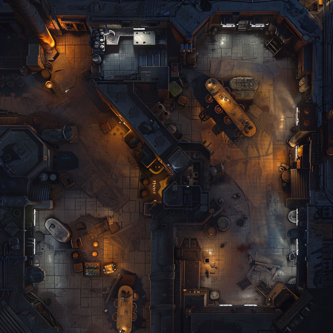 10 Cyberpunk Ripperdoc Battlemaps, Sci Fi, Dnd Battle Map, Cyberpunk, D ...