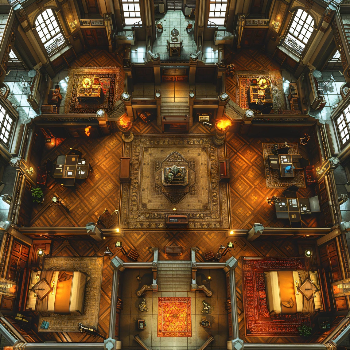 10 Villa/manor/estate Battle Maps, Dnd Battlemap, Pathfinder, D&D ...