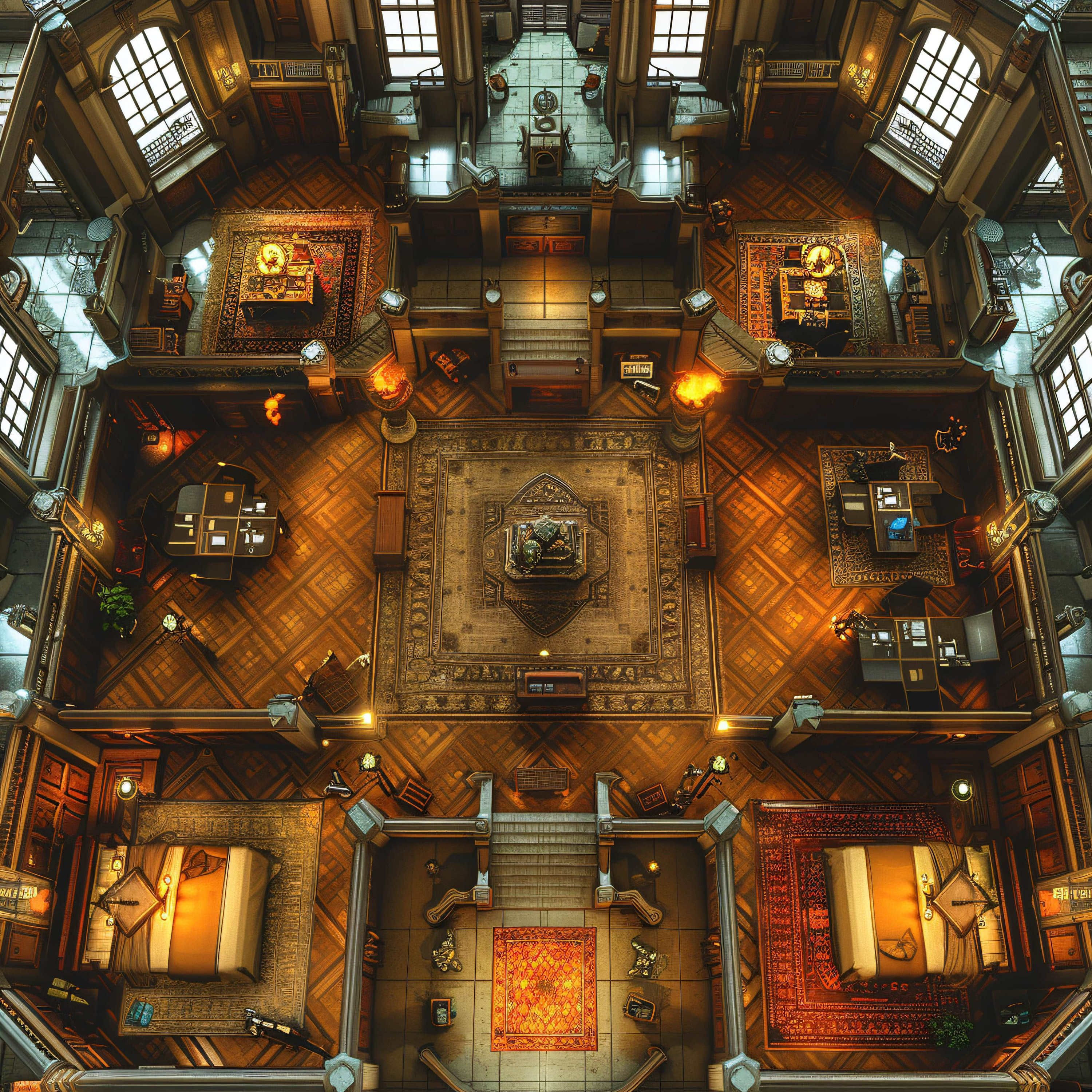 10 Villa/manor/estate Forest Battle Maps | VTT Pack for Dnd, Pathfinder & Ttrpgs | High-res AI ...