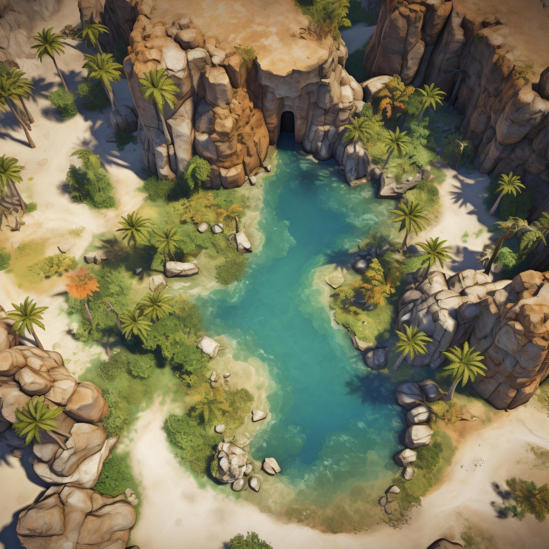 10 Desert Battle Maps Part 2, Dnd Map, Pathfinder, D&D, Battlemap ...