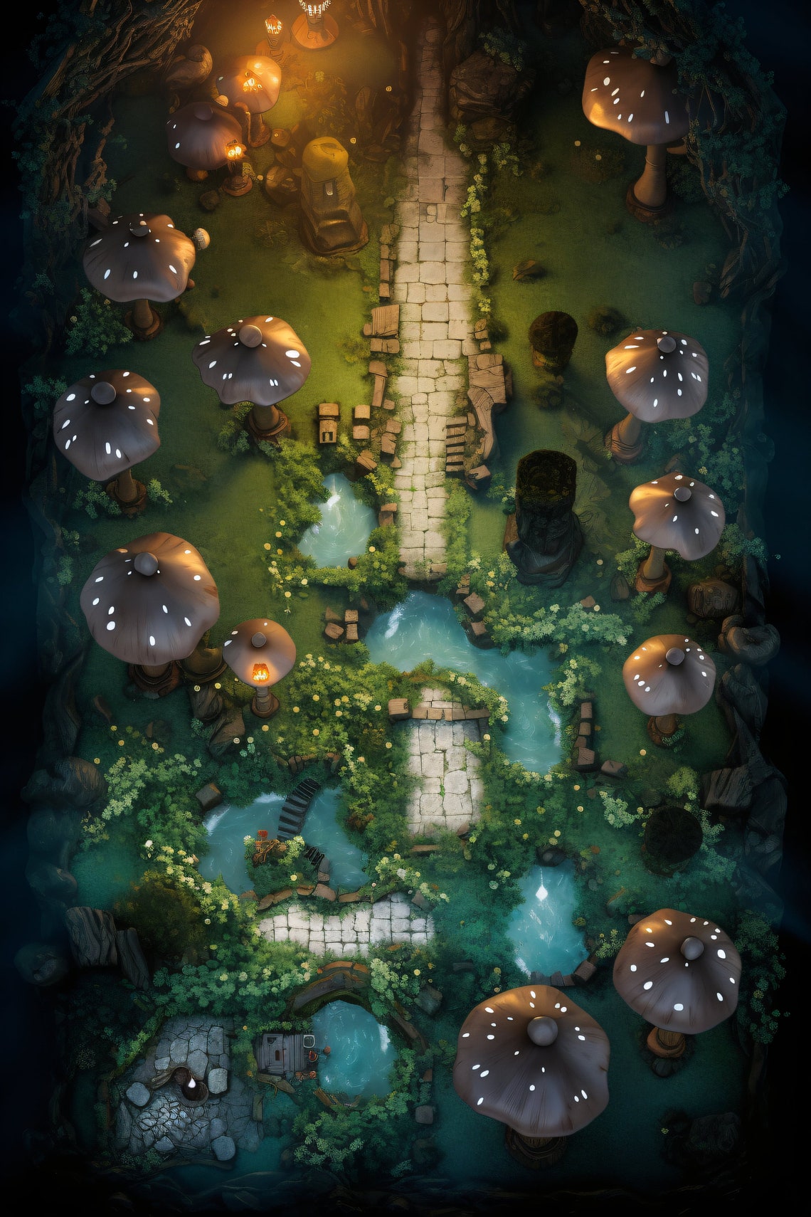 10 Feywild Battle Maps, Dnd Battle Map, Pathfinder, D&D, Battlemap ...