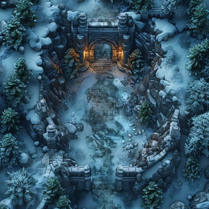 10 More Winter Battlemaps, Dnd Battle Map, Pathfinder, Dungeons and ...