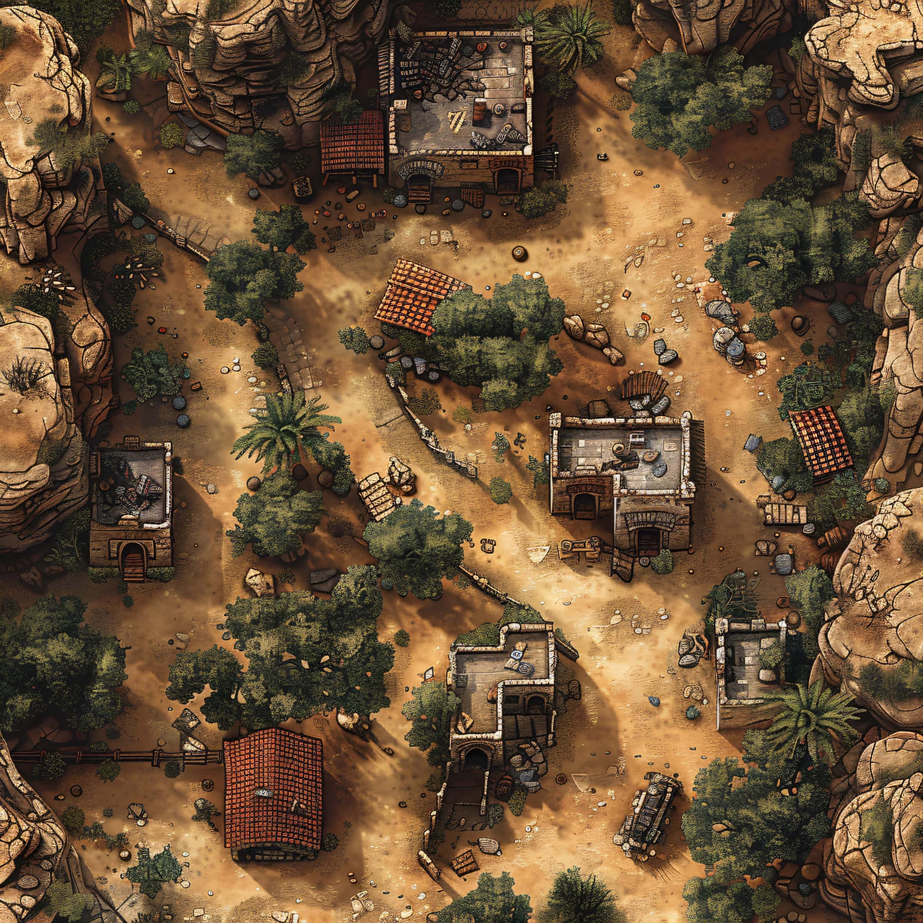 10 Cyberpunk Desert Battlemaps, Sci Fi, Dnd Battle Map, Cyberpunk, D&D ...