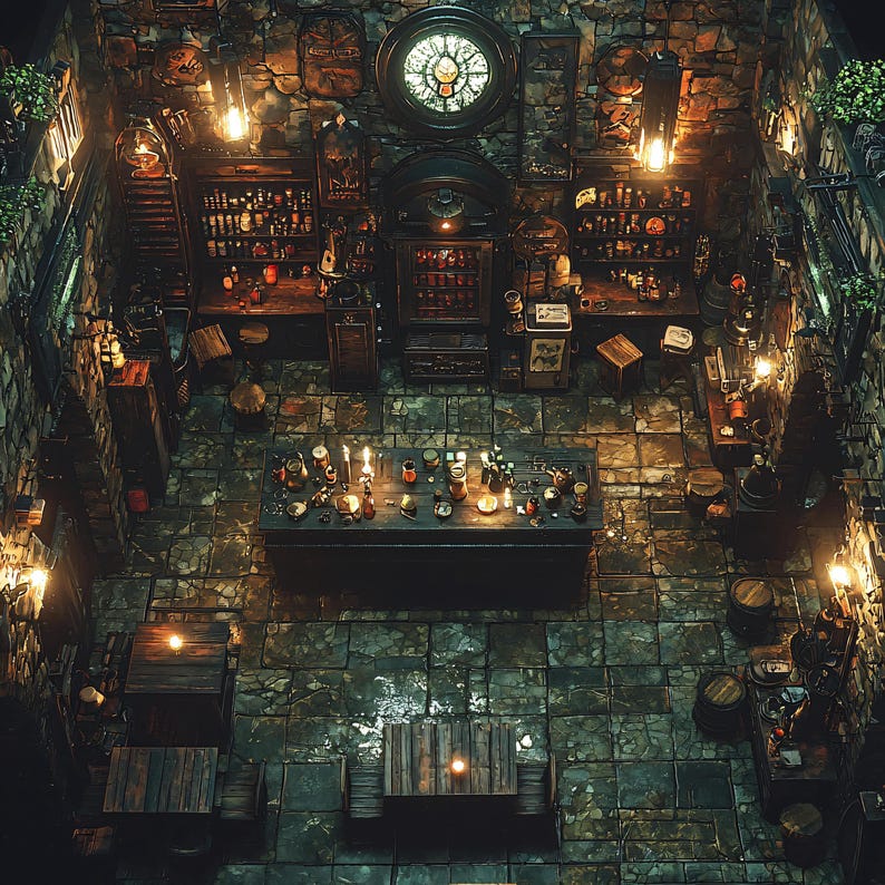 10 More Merchant/shop Battle Maps, Battlemap, Pathfinder, D&D, Dungeons ...