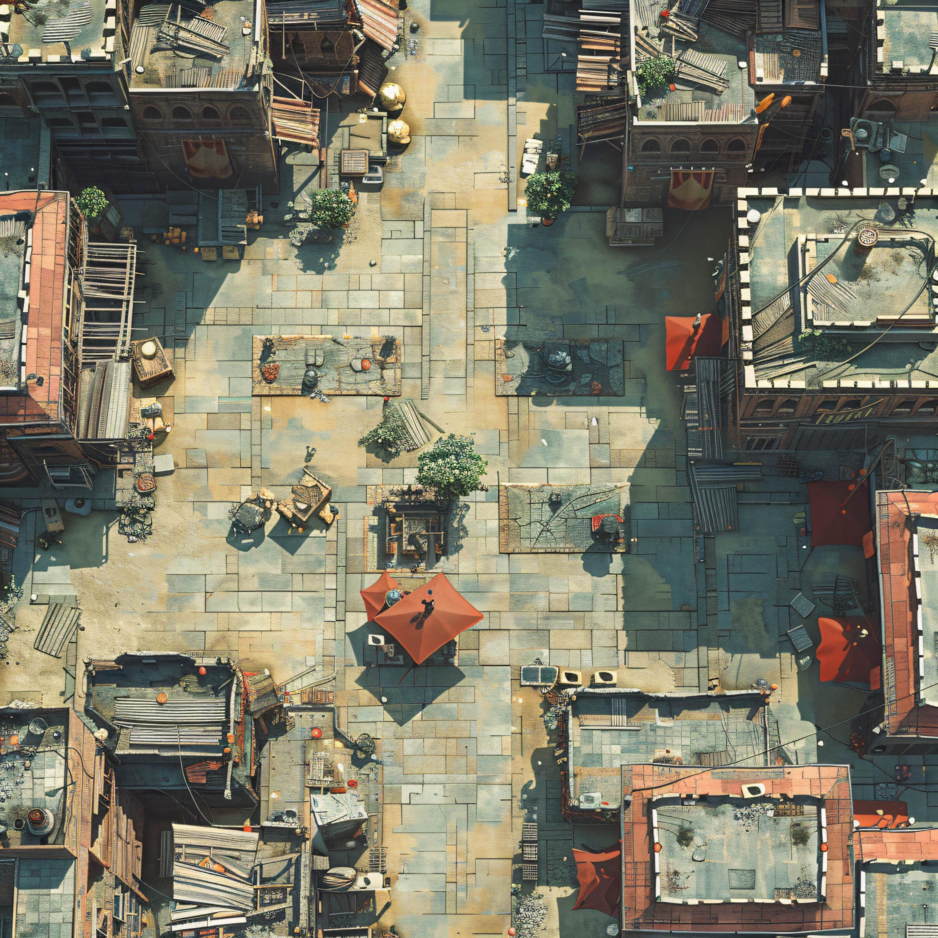 10 Gridless Cyberpunk Market Battlemaps 2 | VTT Pack for Shadowrun ...